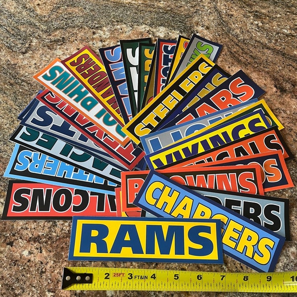 Nfl Teams Sticker - Etsy