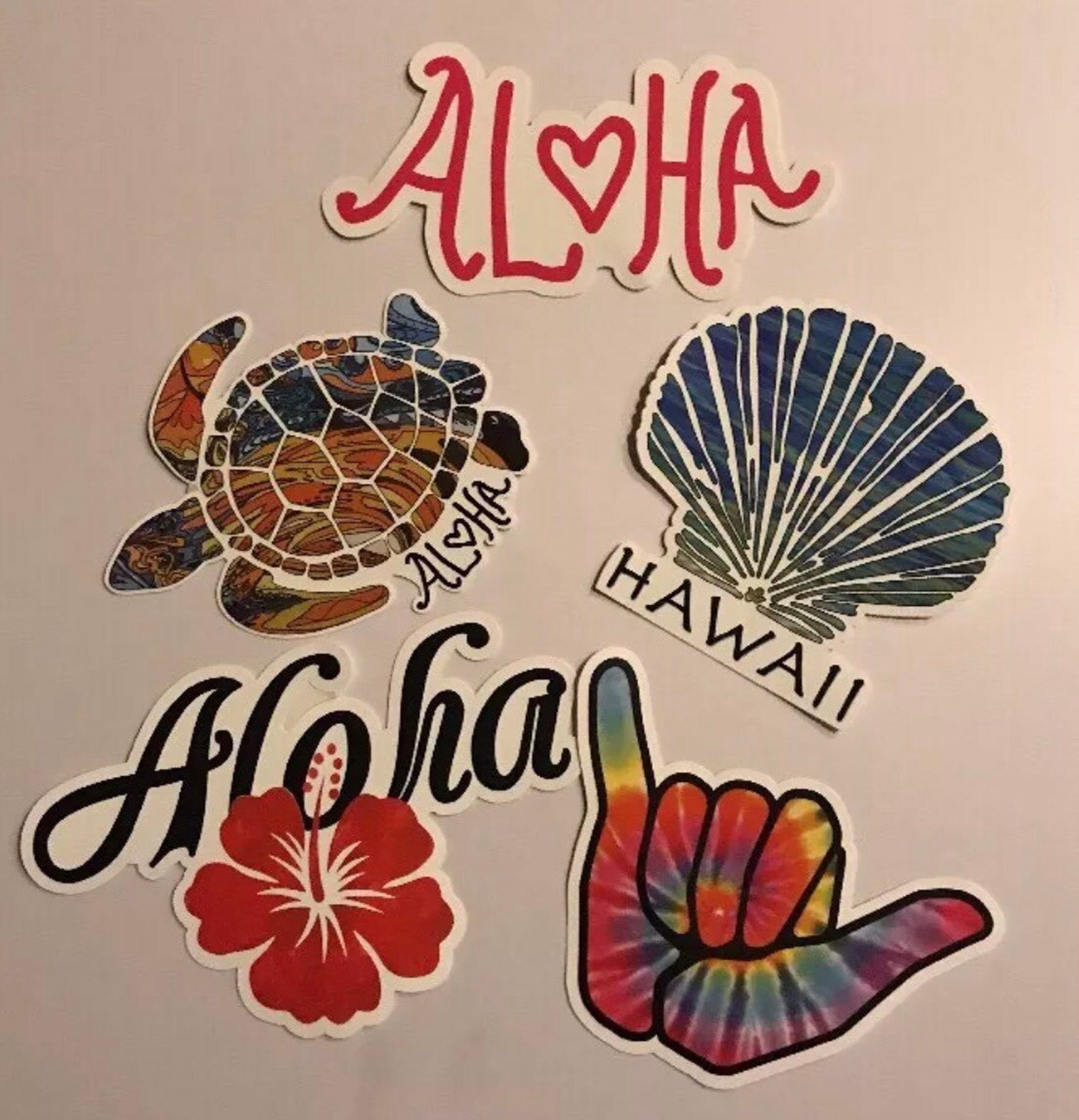 Aloha Sticker Pack Surf Hawaii Aloha Shaka Ohana Islands | Etsy