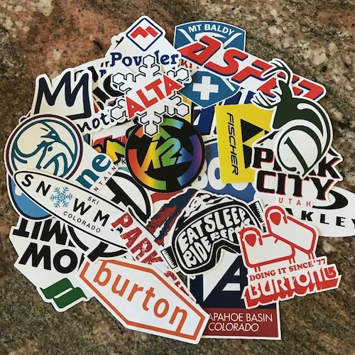 Ski Stickers K2 Ski Sticker Decal - Glossy Vinyl Sticker For Skis ...