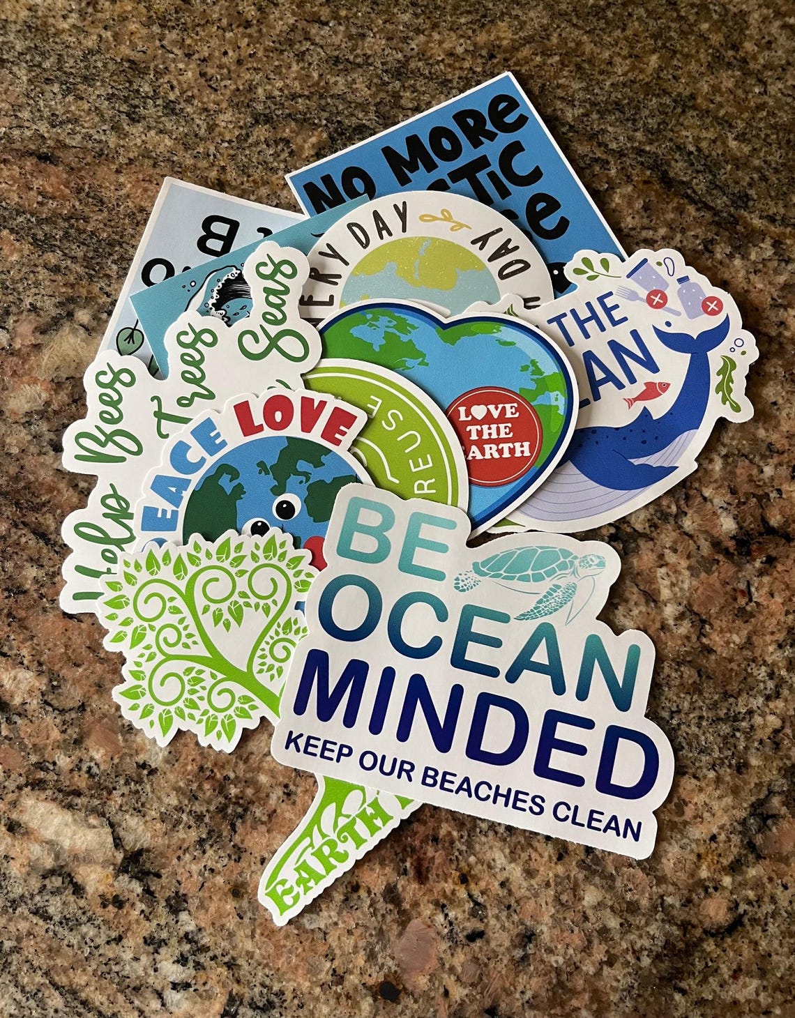 Earth and Ocean Minded Pack / Lot - Save the Ocean, Earth Day, Vinyl ...