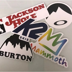 Ski Sticker Pack - Rossignol Burton Oakley Vuarnet Snowbird Alta Sun ...