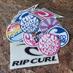Ripcurl Sticker Pack / Lot - 10 Surfer Vinyl Decals - Etsy