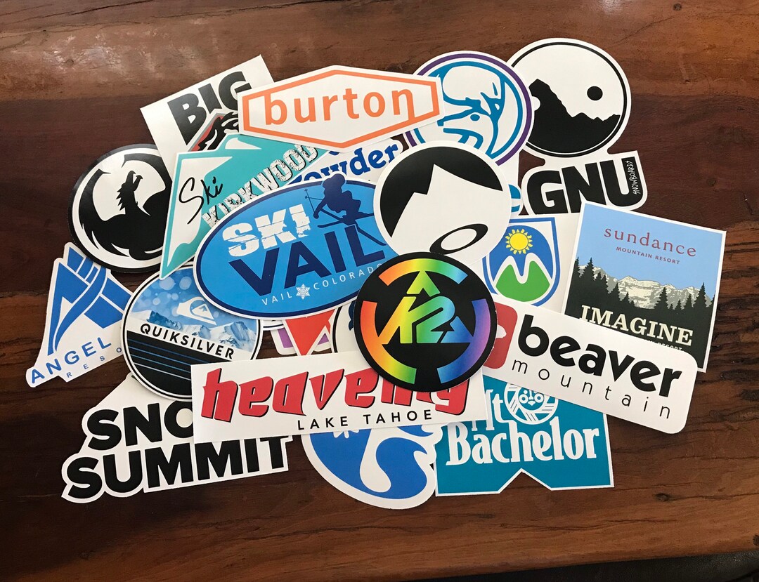 Ski Snowboard Sticker Pack / Lot Vail Copper Burton Angel Fire Gnu K2 ...