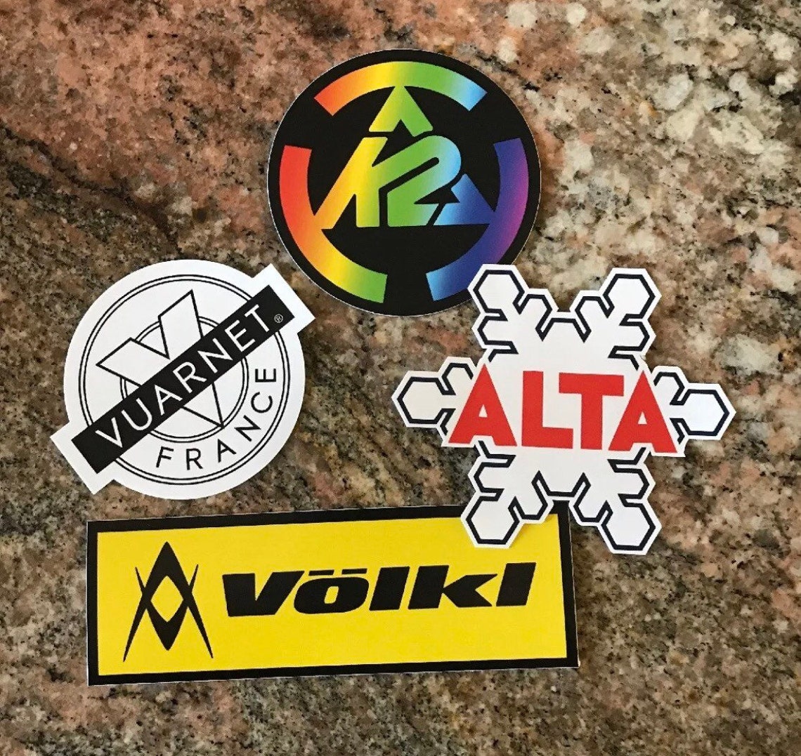 Ski Sticker Pack Burton Oakley Alta K2 Aspen Kirkwood Volkl - Etsy