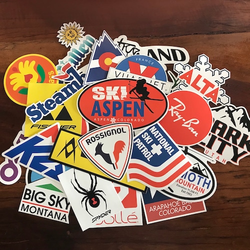 Ski Sticker Classic Pack Aspen Volkl K2 Mammoth Rossignol | Etsy