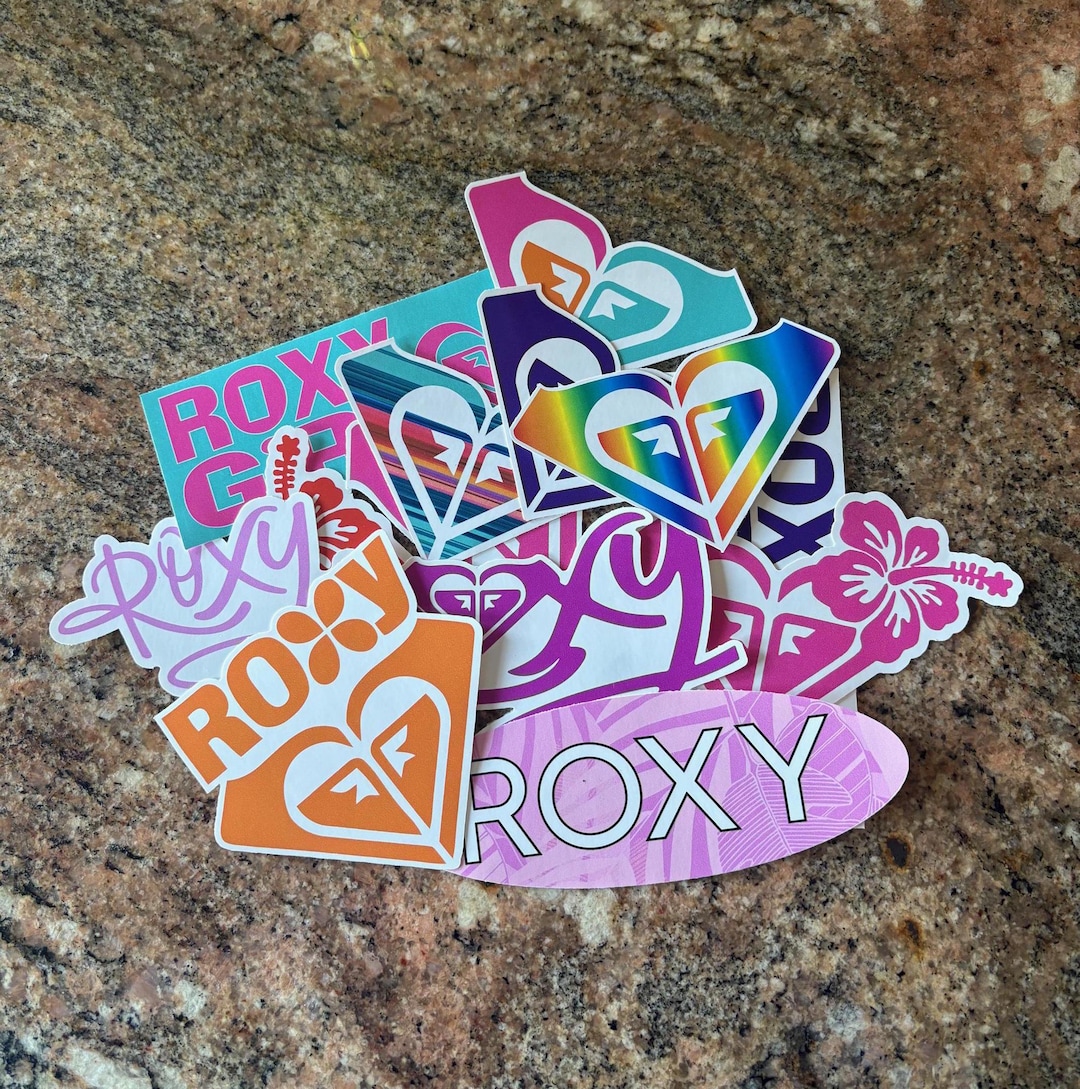 Roxy Sticker Pack / Lot - 13 Surfer Girl Vinyl Decals - Etsy
