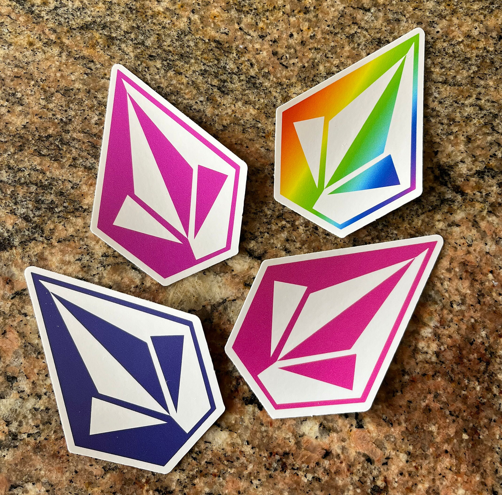 Volcom Vinyl Sticker 4 Pack Surf Skate Snowboard Sports Etsy