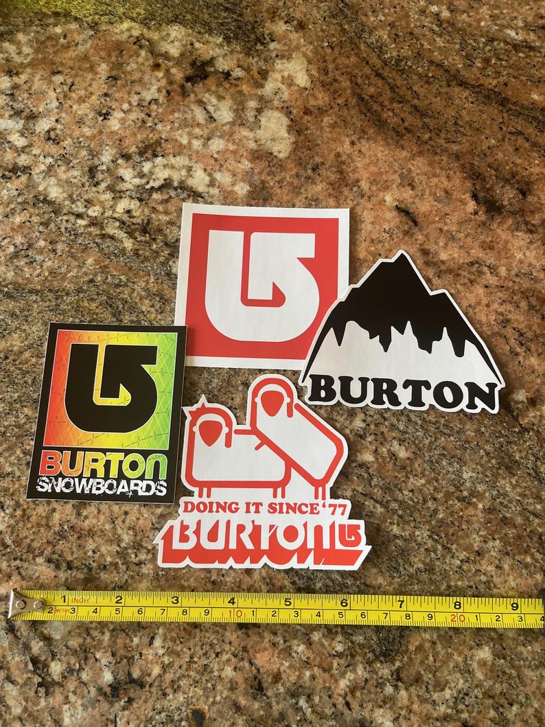 Burton Sticker Pack / Lot - 10 Ski Snowboard Vinyl Decals - Etsy