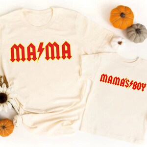 Mama Mama's Boy Matching Shirts, Mom and Son Matching Set, Mommy and Me ...