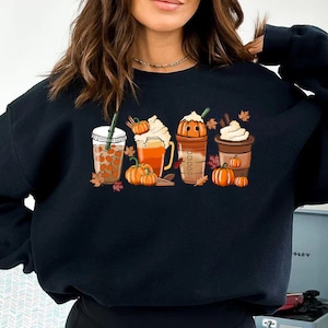 Fall Coffee Sweater, Cute Fall Sweatshirt, Coffee Lover Shirt ...