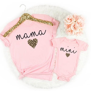 Mama Mini Matching Set, Baby Shower Gift, Mama T Shirt, Mini Bodysuit ...