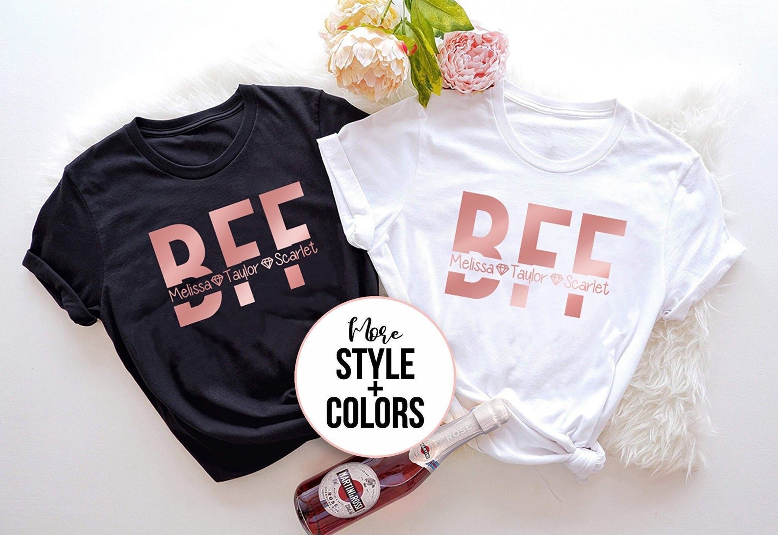Best Friends Shirts, Personalized Shirt for Best Friend, Custom Name ...