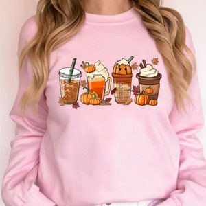 Fall Coffee Sweater, Cute Fall Sweatshirt, Coffee Lover Shirt ...