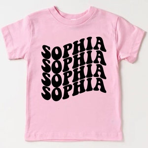 Custom Baby Shirt, Personalised Kids T Shirt, Custom Text Toddler T ...