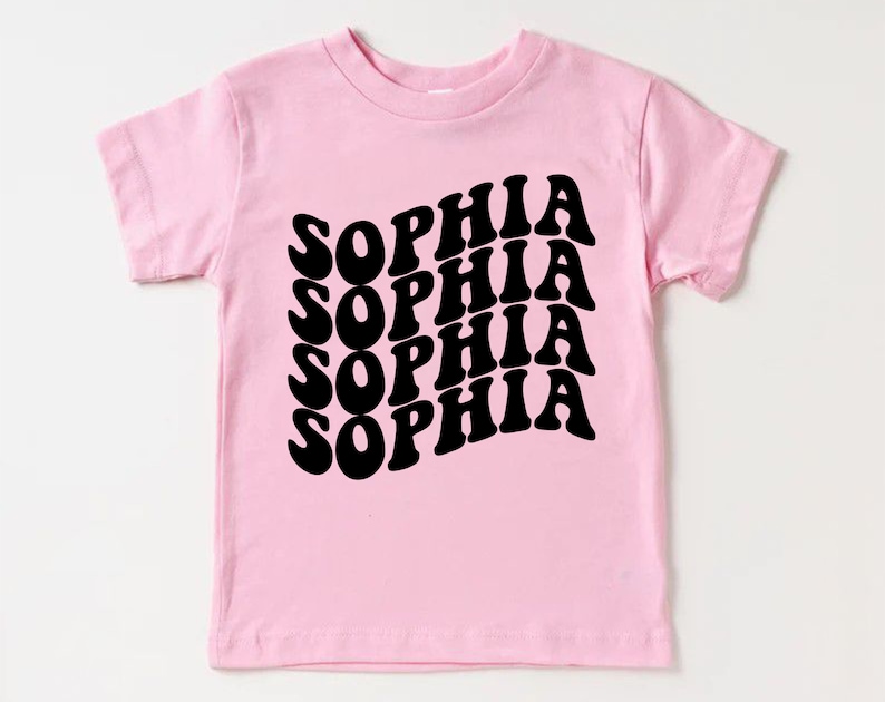 Custom Baby Shirt Personalised Kids T Shirt Custom Text - Etsy