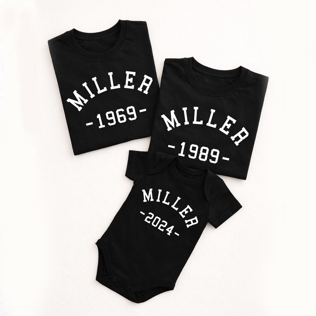 Custom Family Established Year Shirts, Personalized Last Name ...
