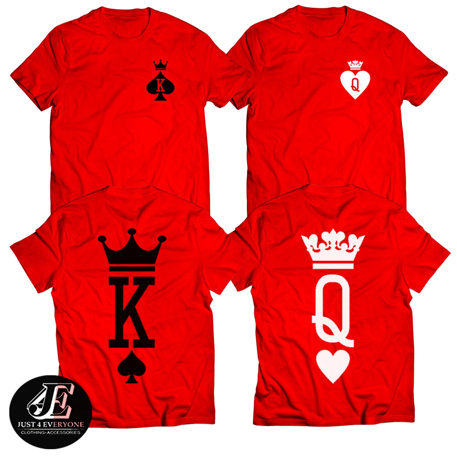 King Queen Shirts King and Queen Shirts Couples Shirts King - Etsy