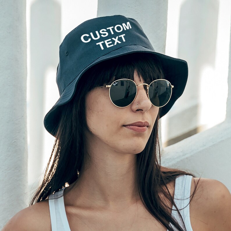 Custom Bucket Hat With Logo or Text – Personalized Embroidered Hat ...