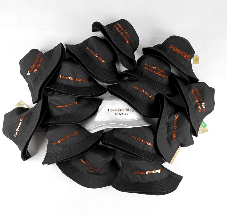 Custom Bucket Hat With Logo or Text – Personalized Embroidered Hat ...