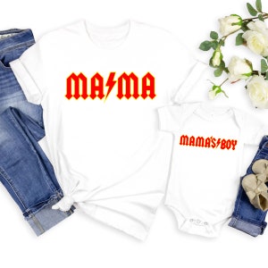 Mama Mama's Boy Matching Shirts, Mom and Son Matching Set, Mommy and Me ...