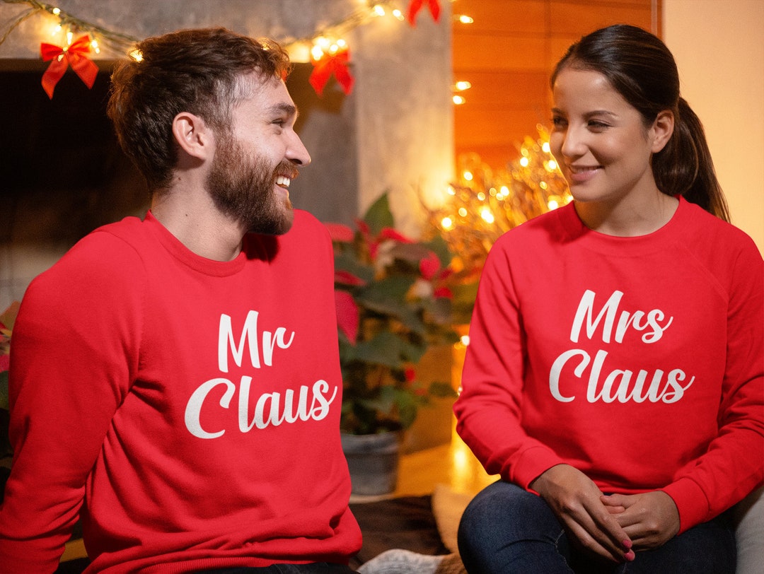 Mr Claus and Mrs Claus, Ugly Christmas Sweater, Couples Sweaters ...