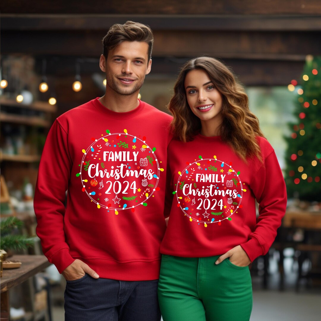 Family Christmas Sweatshirts, Christmas Crewneck Sweatshirt, Matching ...