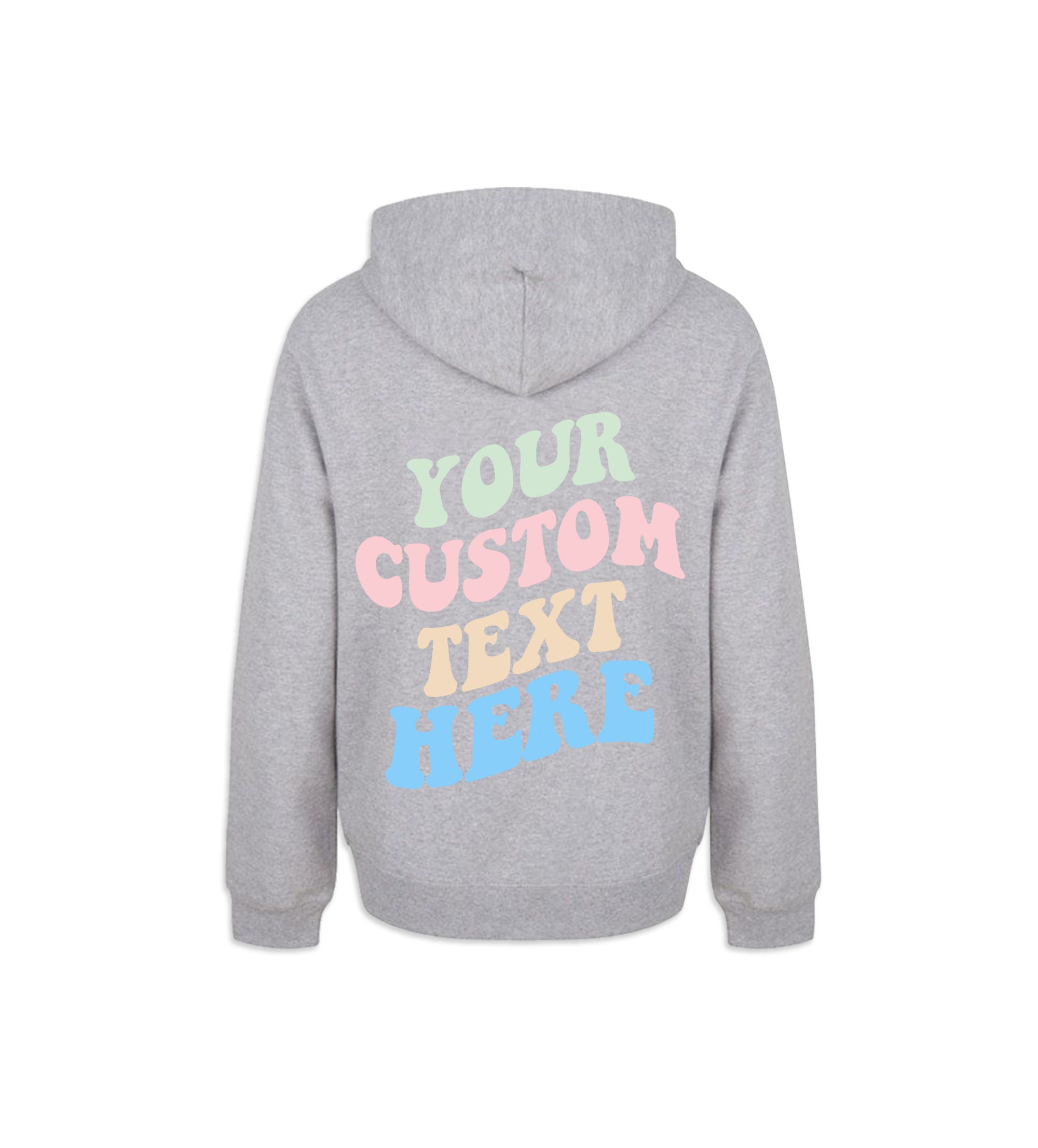 Your Custom Text Here on Back Sweatshirt/hoodie Hoodies for - Etsy