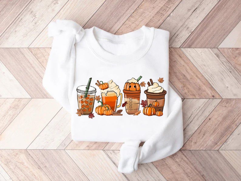 Fall Coffee Sweater Cute Fall Sweatshirt Coffee Lover Shirt - Etsy