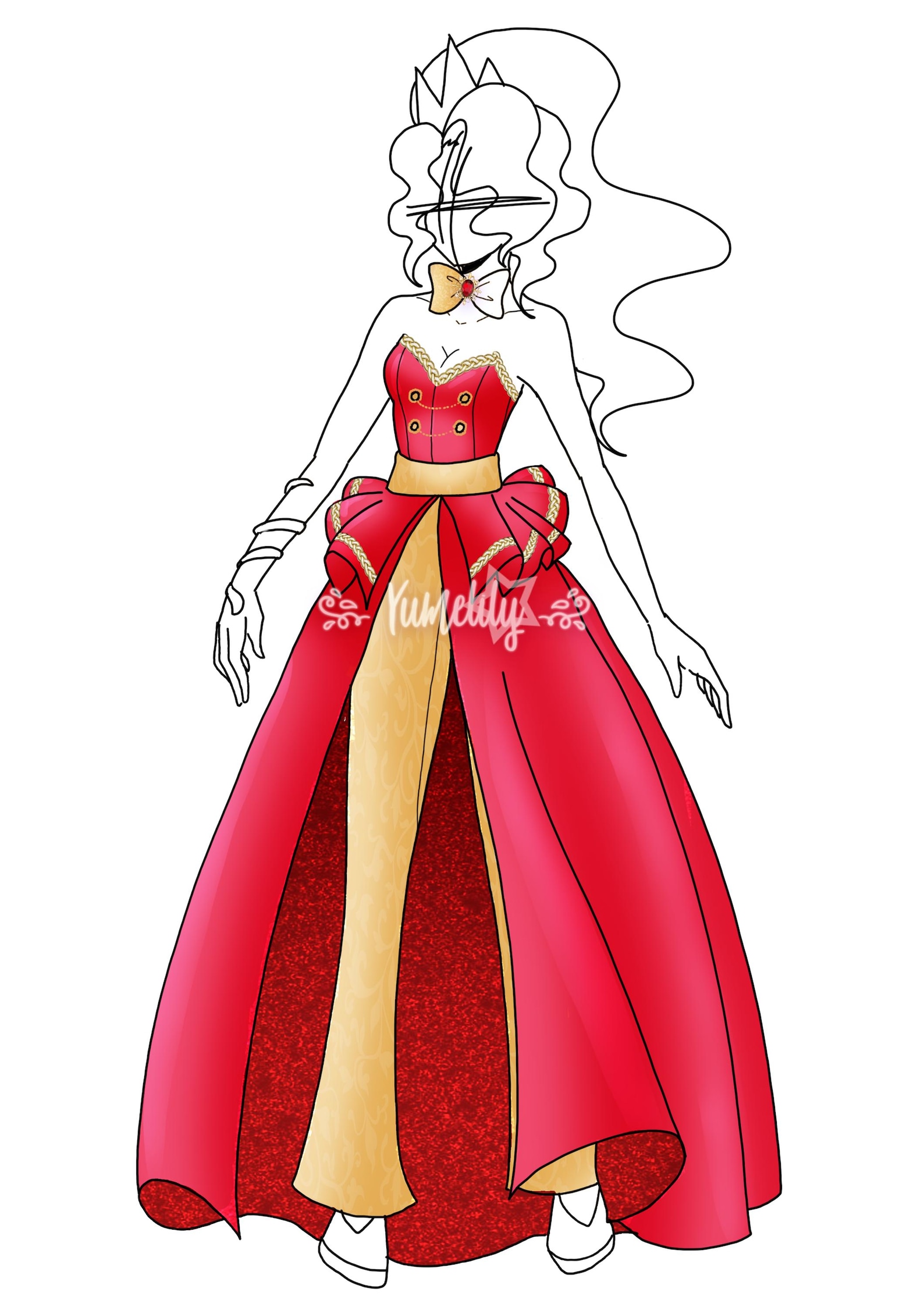 Charlie Morningstar Hazbin Hotel Season 2 Last Episode Gown Handmade ...