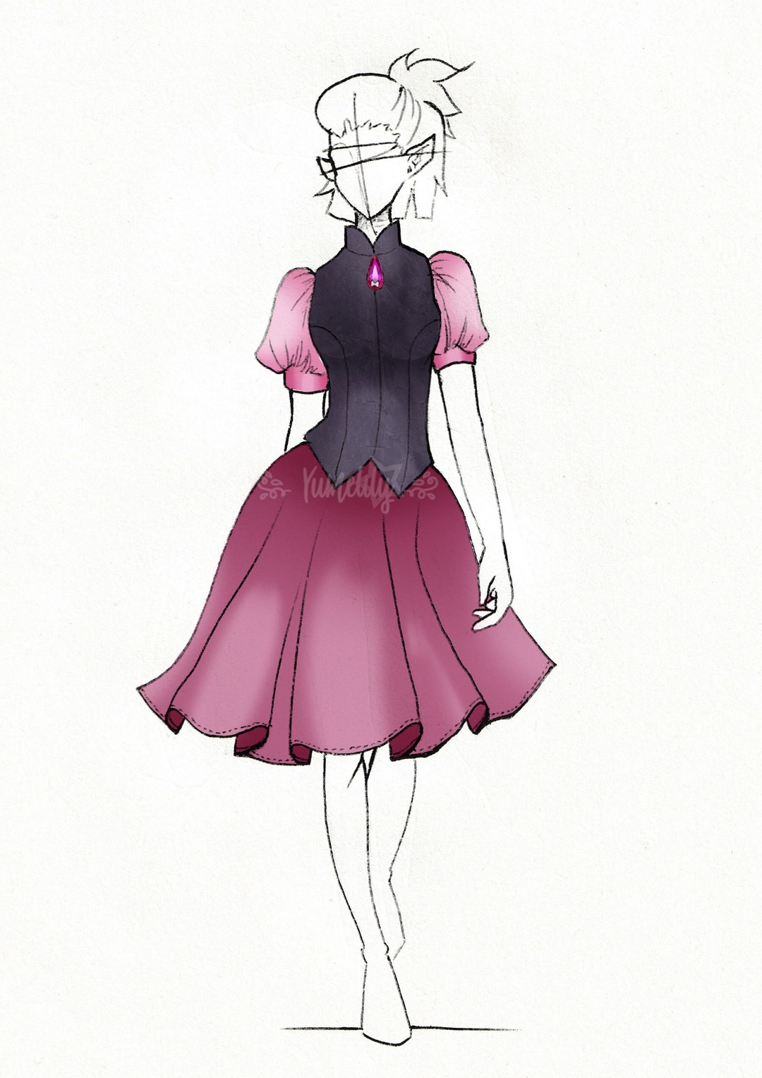 Amity Blight Grom/prom the Owl House Original Design Cosplay Costume ...