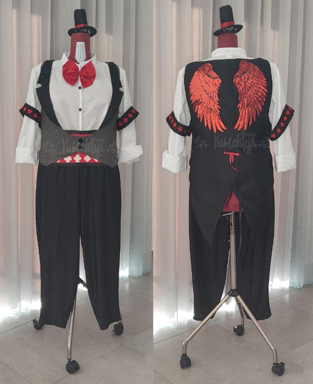 Husk Hazbin Hotel Original Human Design Cosplay Costume Barman Uniform ...