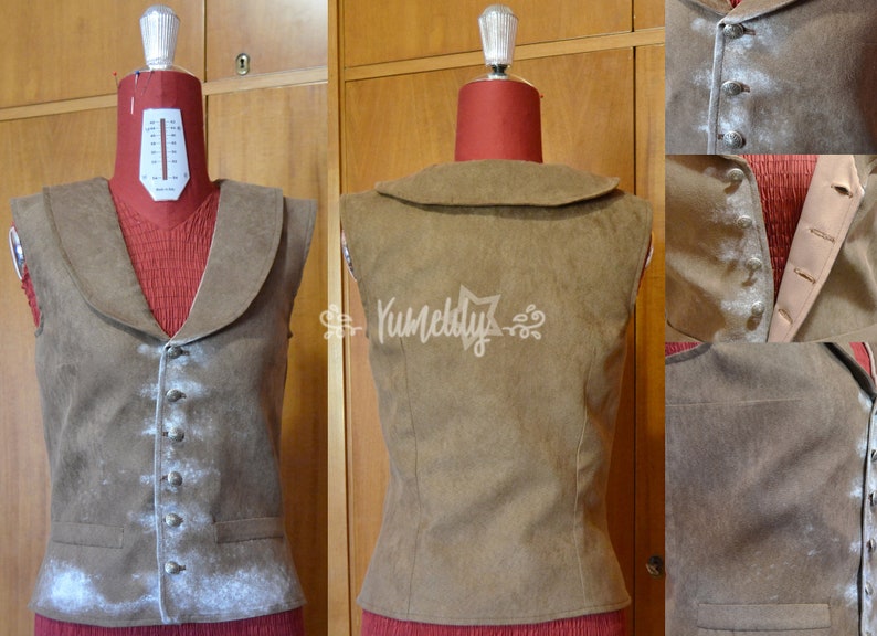 Aziraphale Good Omens Cosplay Jacket Gilet Waistcoat Vest - Etsy