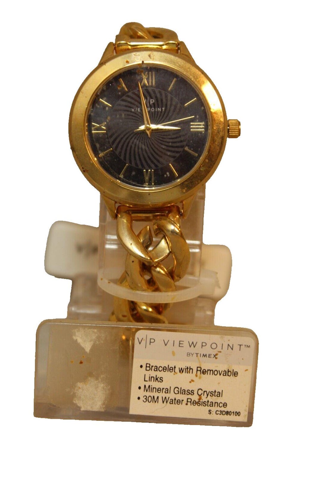 Viewpoint by Timex CC3D80100 Women's Analog Gold-tone Watch Steel ...