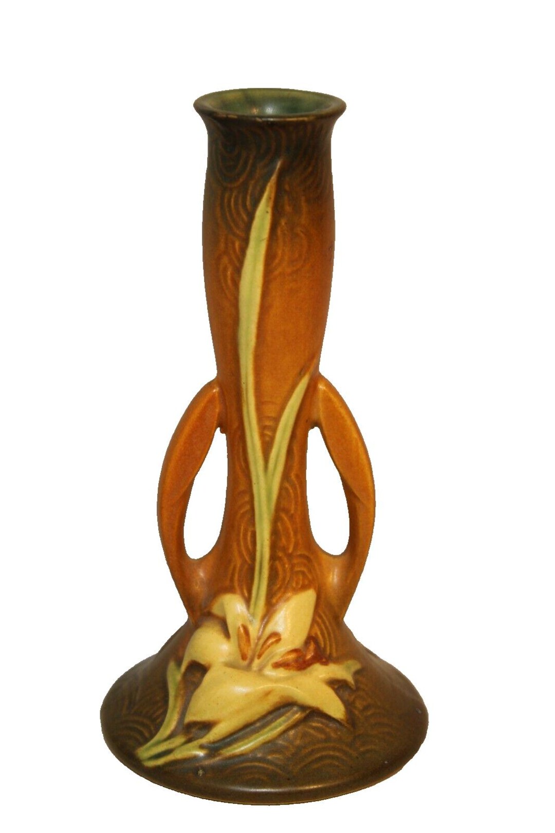 Roseville Zephry Lily Sienna Vase 201-7" - Etsy