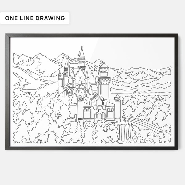 Neuschwanstein Castle Framed - Etsy