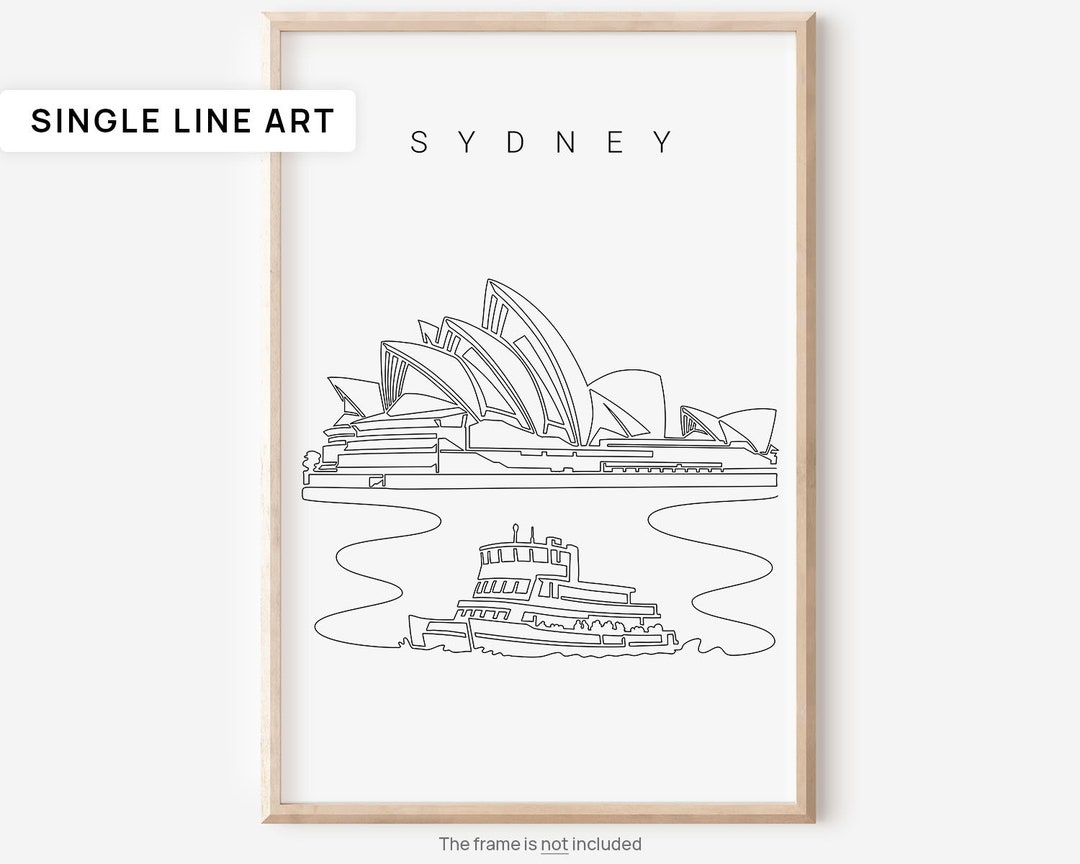 Sydney Opera House Wall Art Sydney Art Print With Opera - Etsy