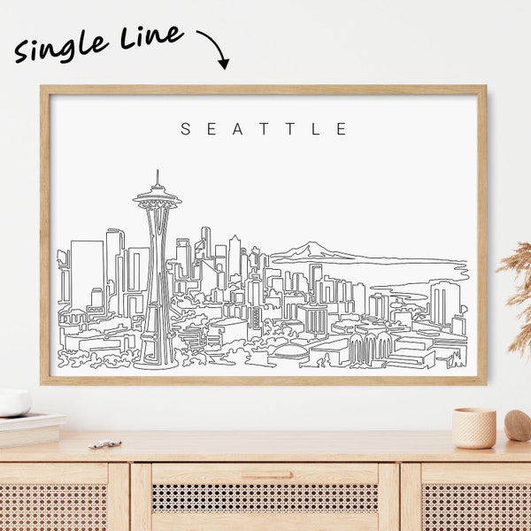 Seattle Skyline - Etsy