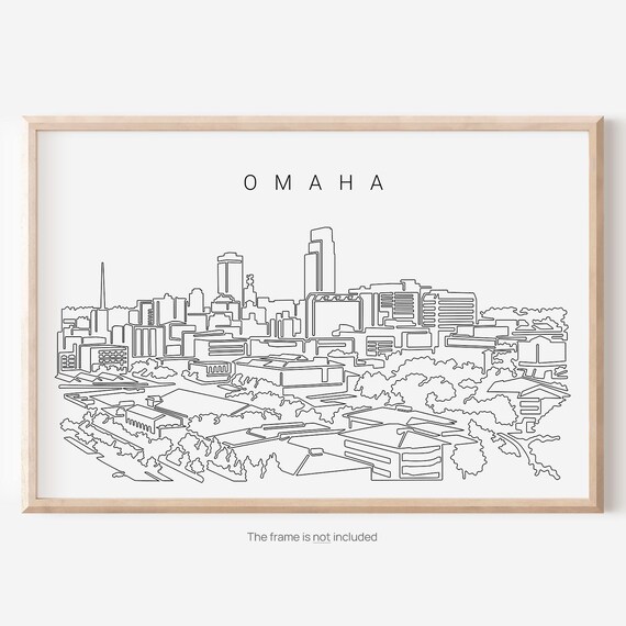 Omaha Skyline Drawing