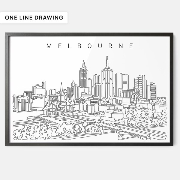 Melbourne Skyline - Etsy Australia