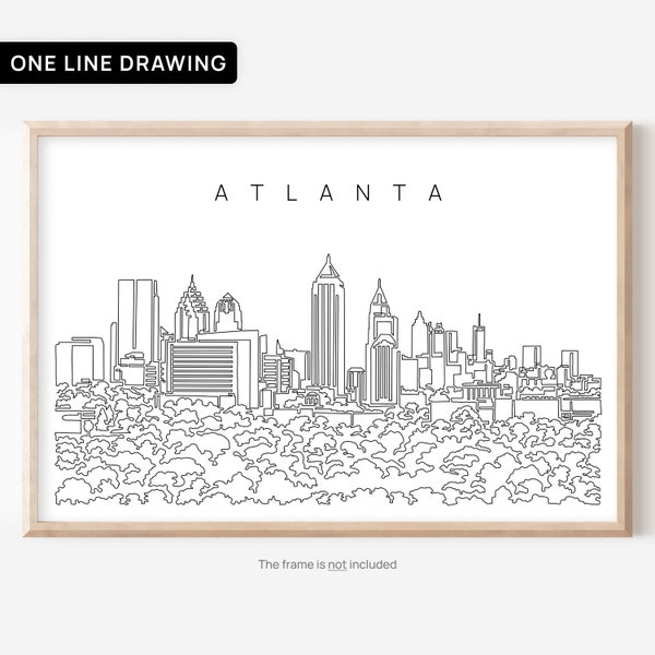 Atlanta Skyline - Etsy