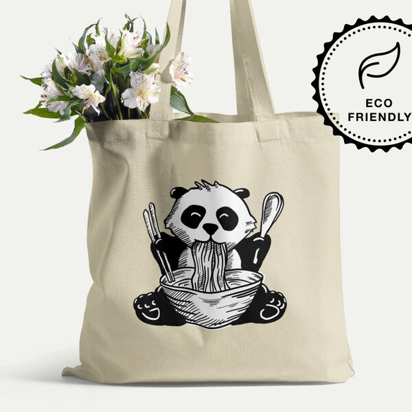Panda Tote Bag - Etsy