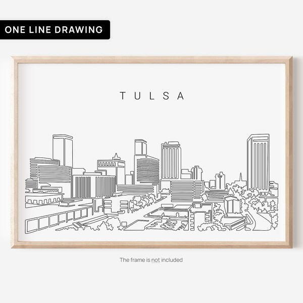 Tulsa Skyline - Etsy
