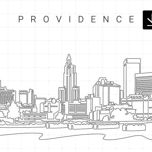 Providence Ri Skyline - Etsy