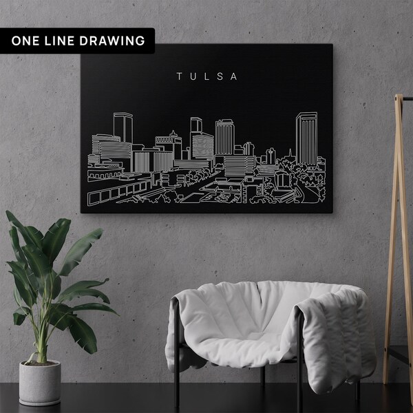 Tulsa Skyline - Etsy
