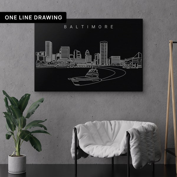 Baltimore Skyline - Etsy