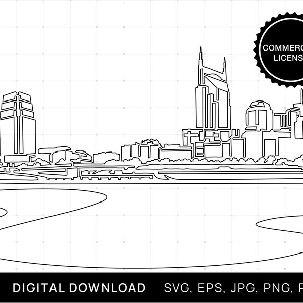 Nashville Drawing - Etsy