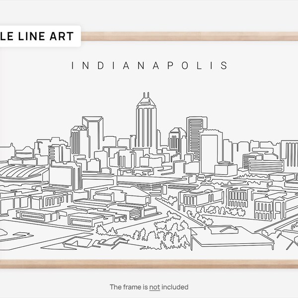 Indianapolis Skyline - Etsy