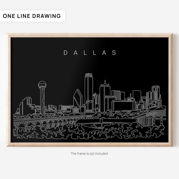 Dallas Skyline - Etsy