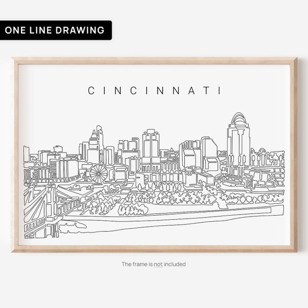 Cincinnati Ohio Wall Art - Etsy