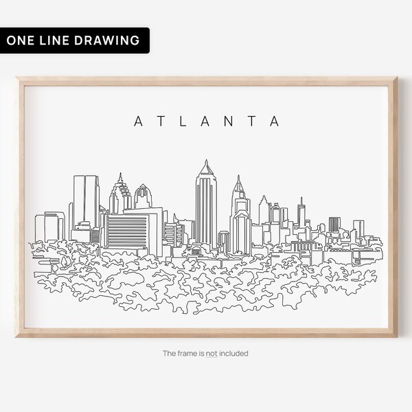Atlanta Skyline - Etsy